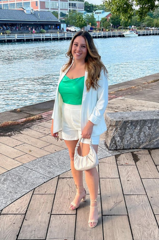White Open Front Blazer Jacket – Trend + Tulip